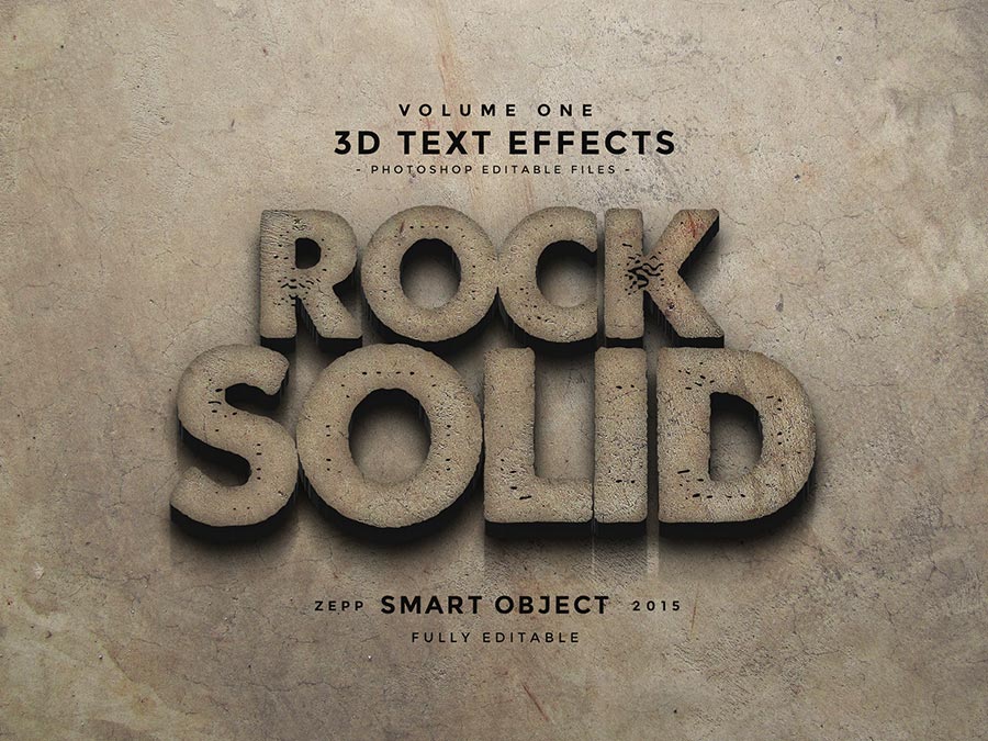 Chia Sẻ Miễn Phí 3D Text Effects Vol.2 – Tổng Hợp Mẫu Hiệu Ứng Chữ 3D